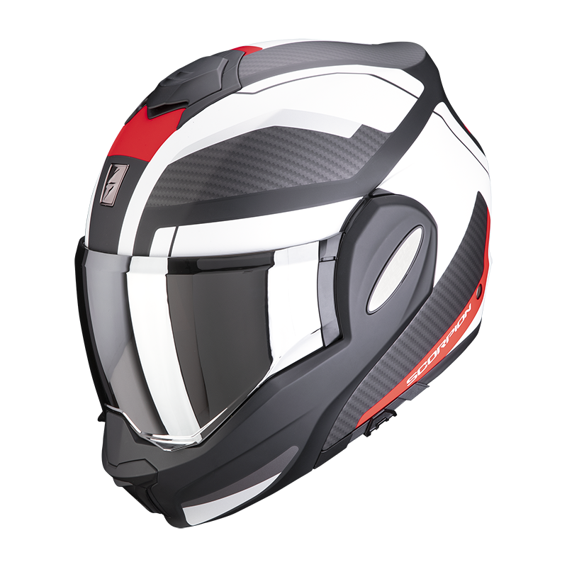 SCORPION EXO-TECH TRAP MATT BLACK RED WHITE - Helmstudio Leipzig