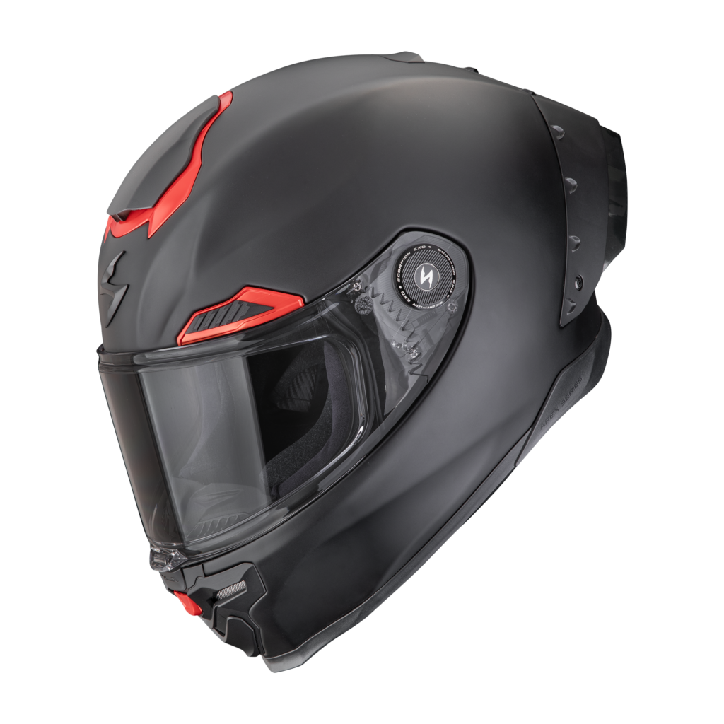 SCORPION EXO-RACE AIR SOLID MATT BLACK-RED - Helmstudio Leipzig